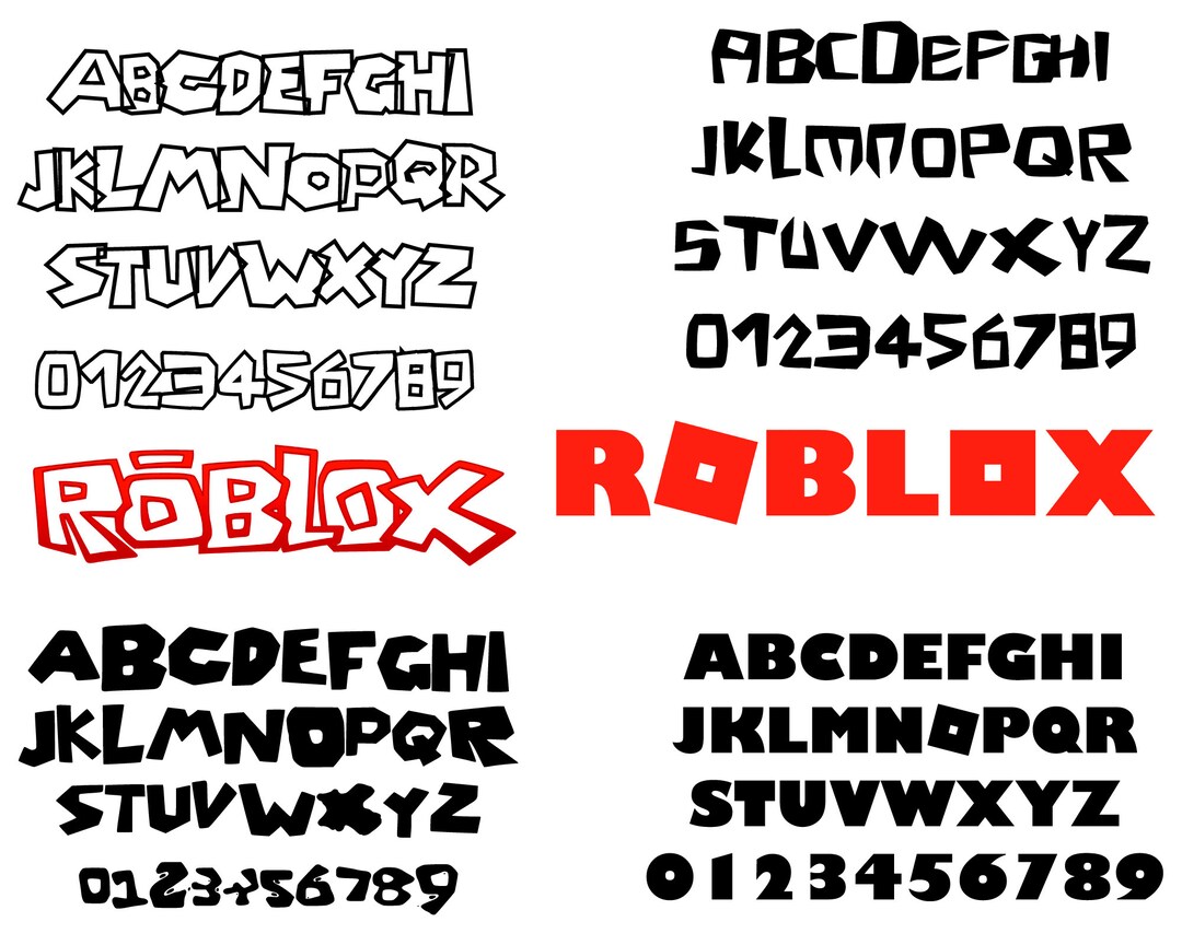 Roblox Font Roblox Svg Bundle Roblox Svg Roblox Roblox Boy - Etsy Israel