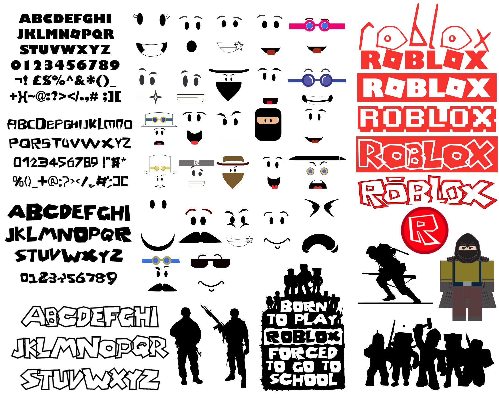 Roblox Font Roblox Svg Roblox Svg-bestanden voor Cricut - Etsy Nederland