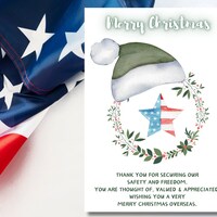 Military Deployment Christmas Card, Military Hero Card, Active-duty ...