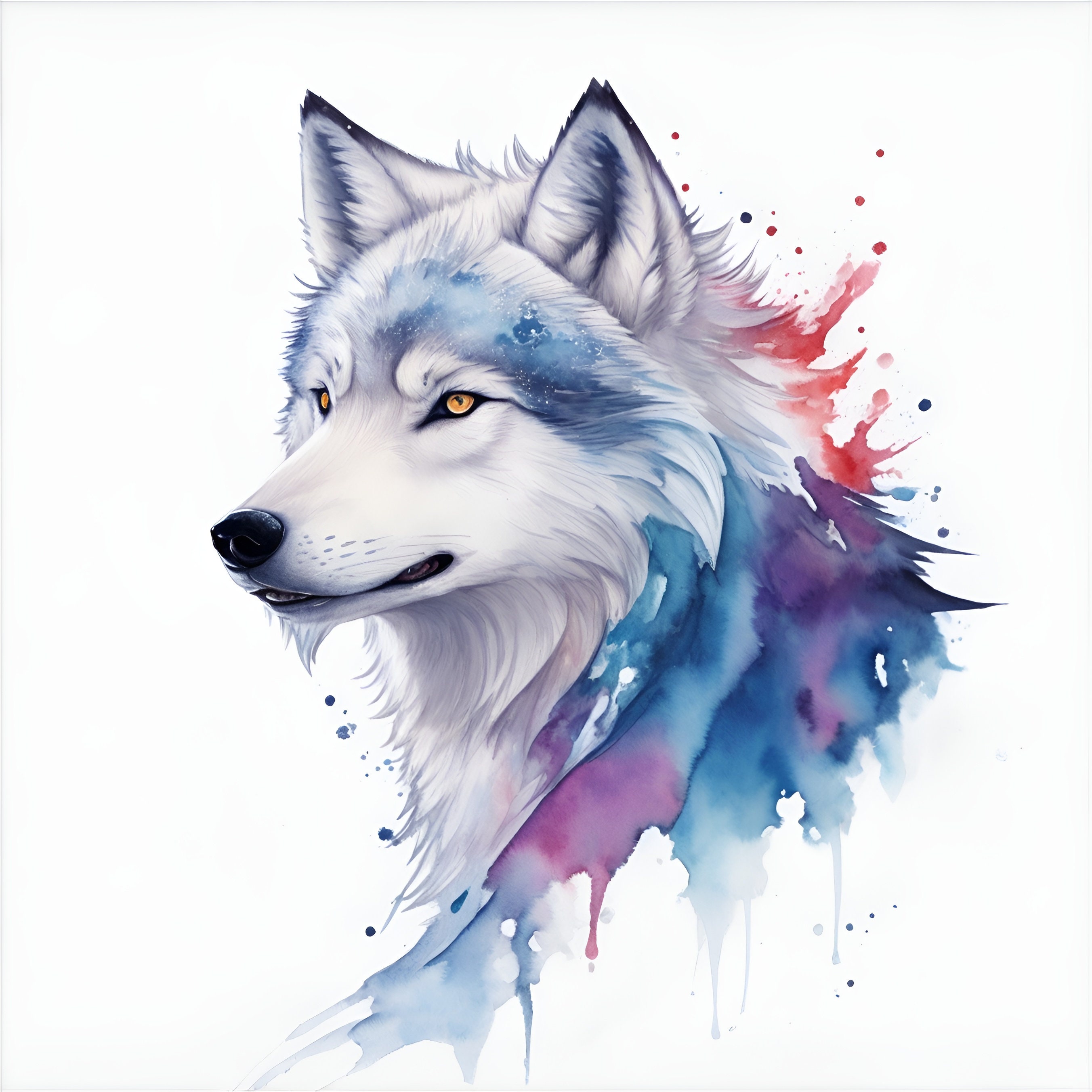 Angry Wolf Clipart 9 High-quality Jpgs Paper Craft - Etsy