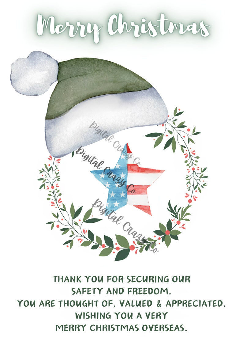 Military, Army, Navy, Soldier,infantry Marines Christmas Card Care ...