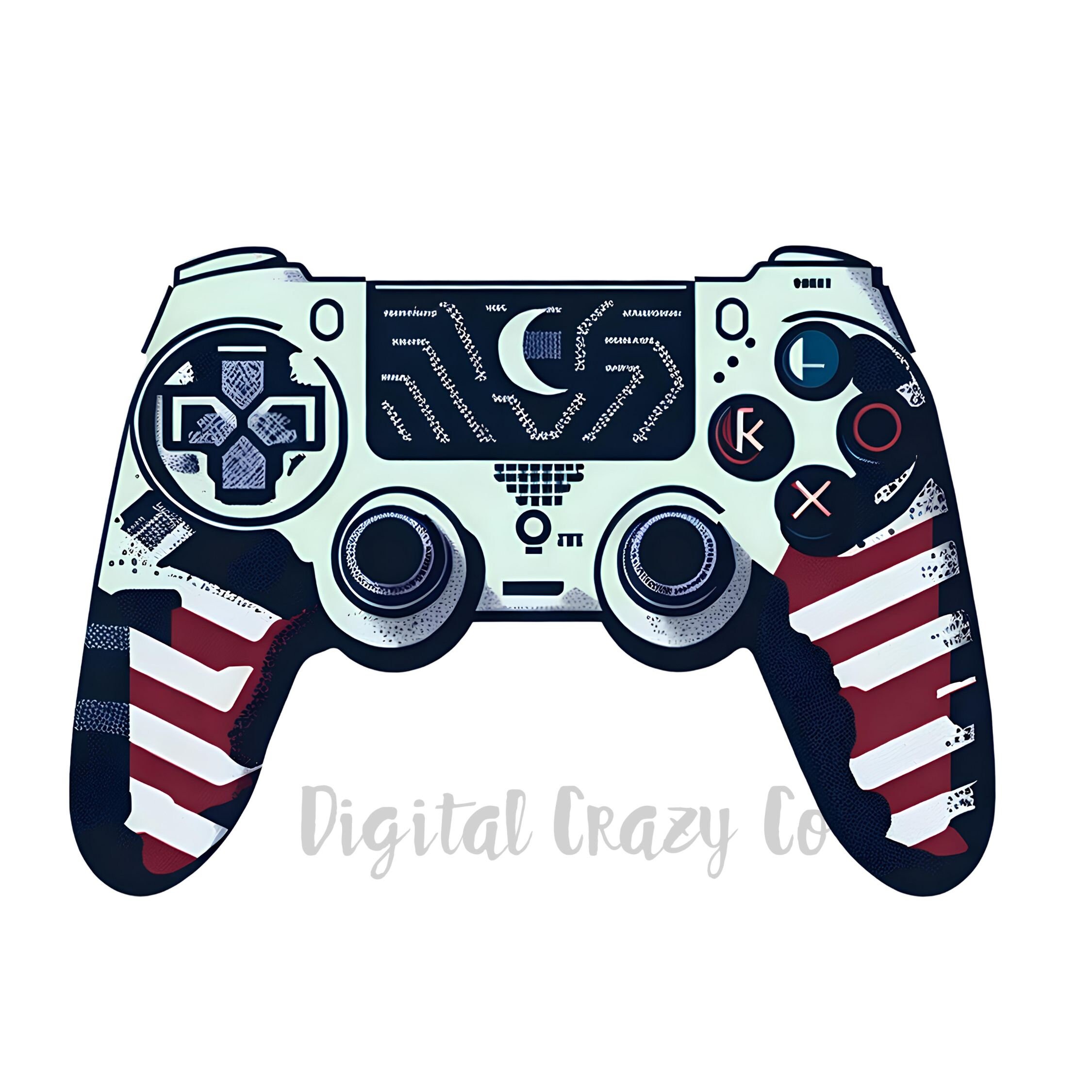 Watercolor Game Controller Clipart – Gaming PNG Graphics (digital ...