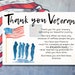 Thank You Veteran Card: Printable Veterans Day Card (PDF) - Etsy