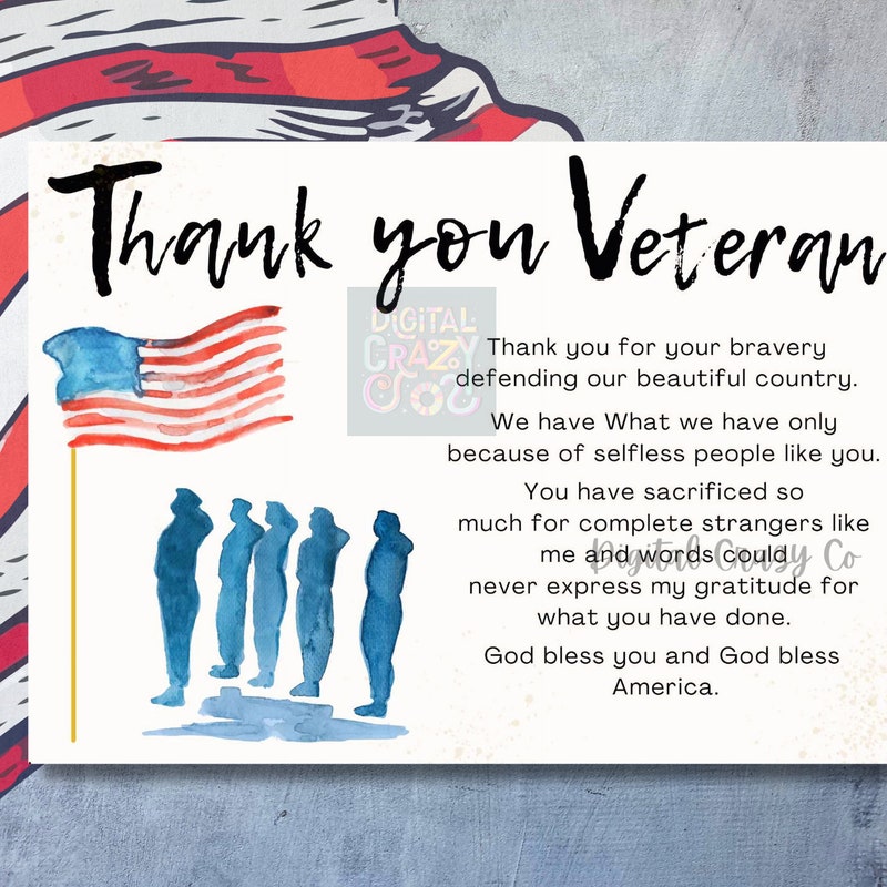Veterans Day Cards - Etsy