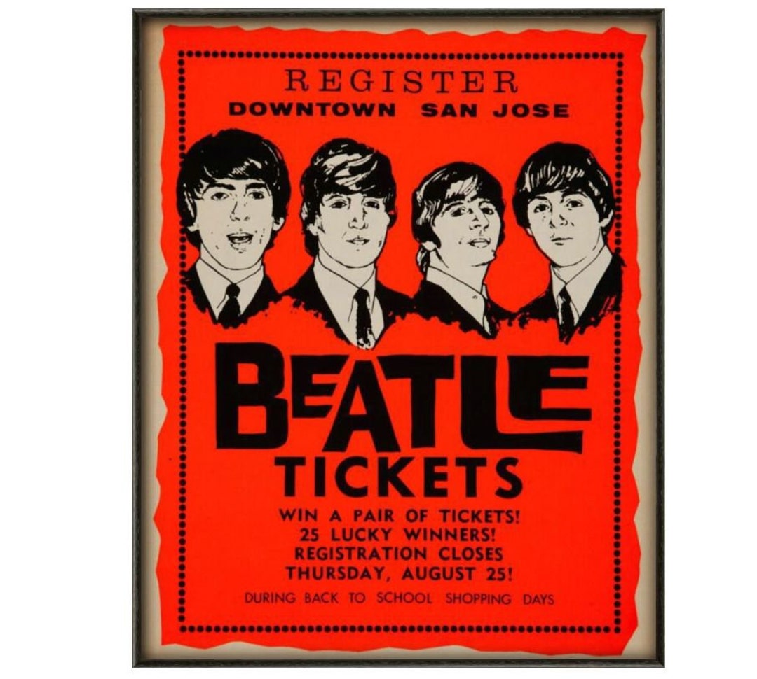 Beatles Tour Poster, in verschiedenen Größen erhältlich - Etsy.de