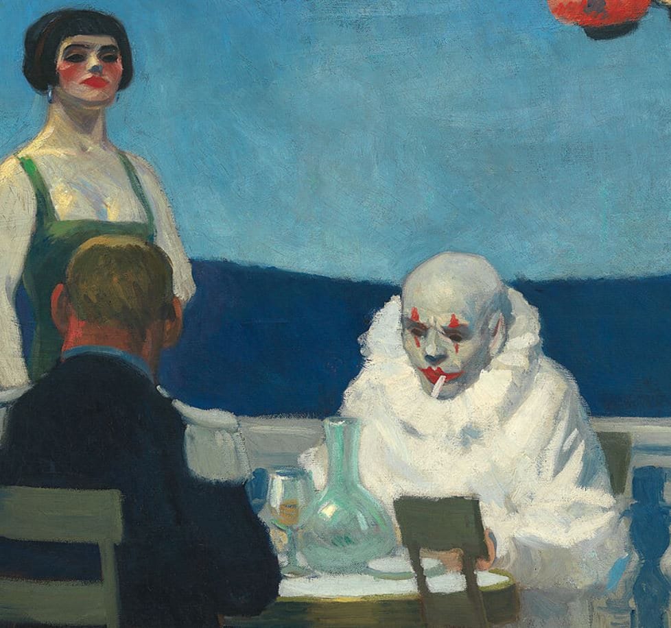 Edward Hopper 'clown' Fine Art Print Various Sizes - Etsy UK