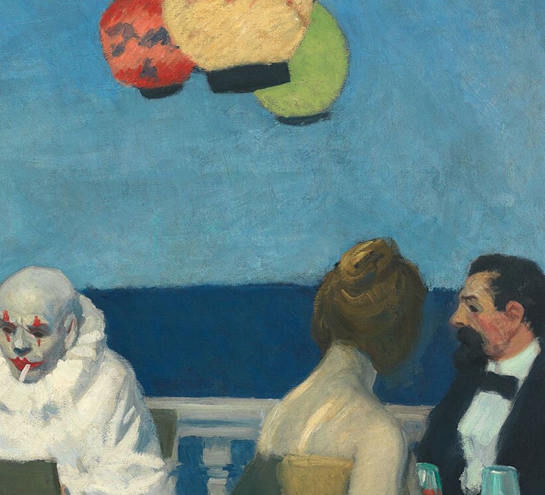 Edward Hopper 'clown' Fine Art Print Various Sizes - Etsy UK