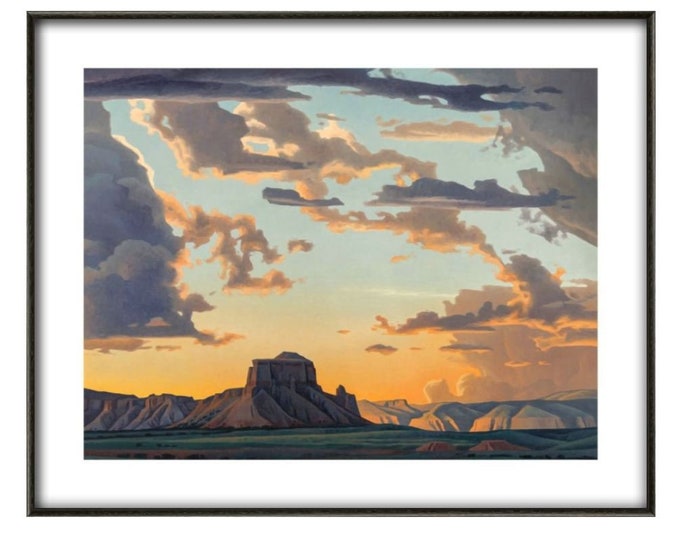 Ed Mell Lithograph desert Rain C. 1990, Signed - Etsy