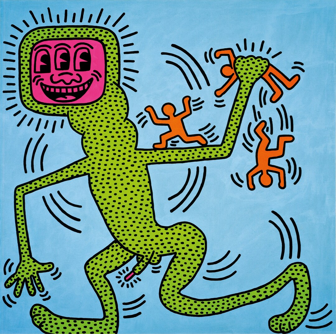 Keith Haring, 'monster', Fine Art Print, Various Sizes - Etsy UK