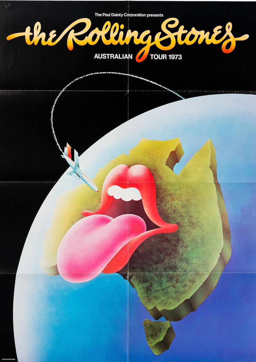 Rolling Stones, Tour Poster, Australia, Fine Art Print, Various Sizes ...