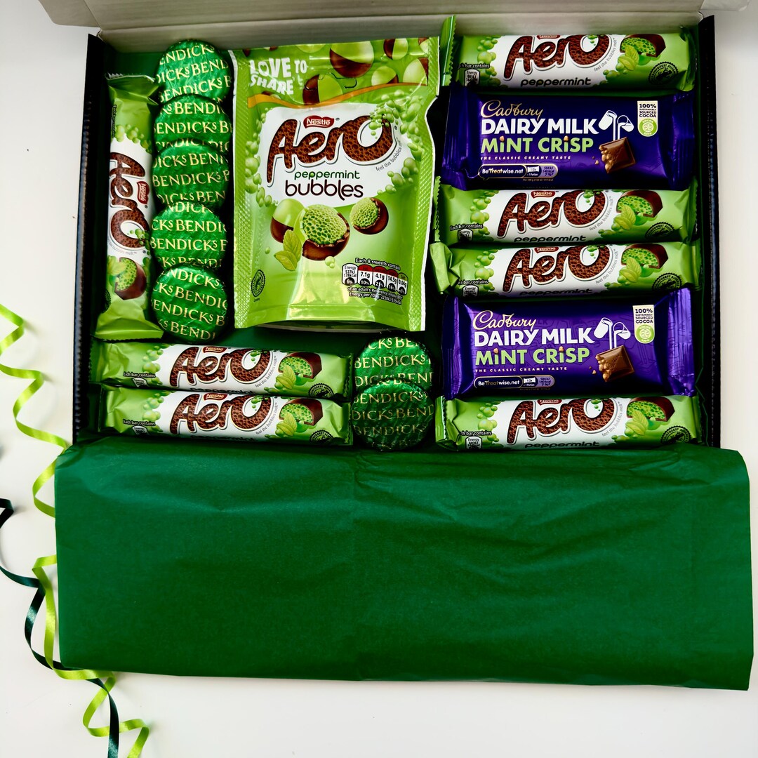 Luxury Mint Chocolate Gift Box: Aero, Bendicks, Cadbury - Etsy