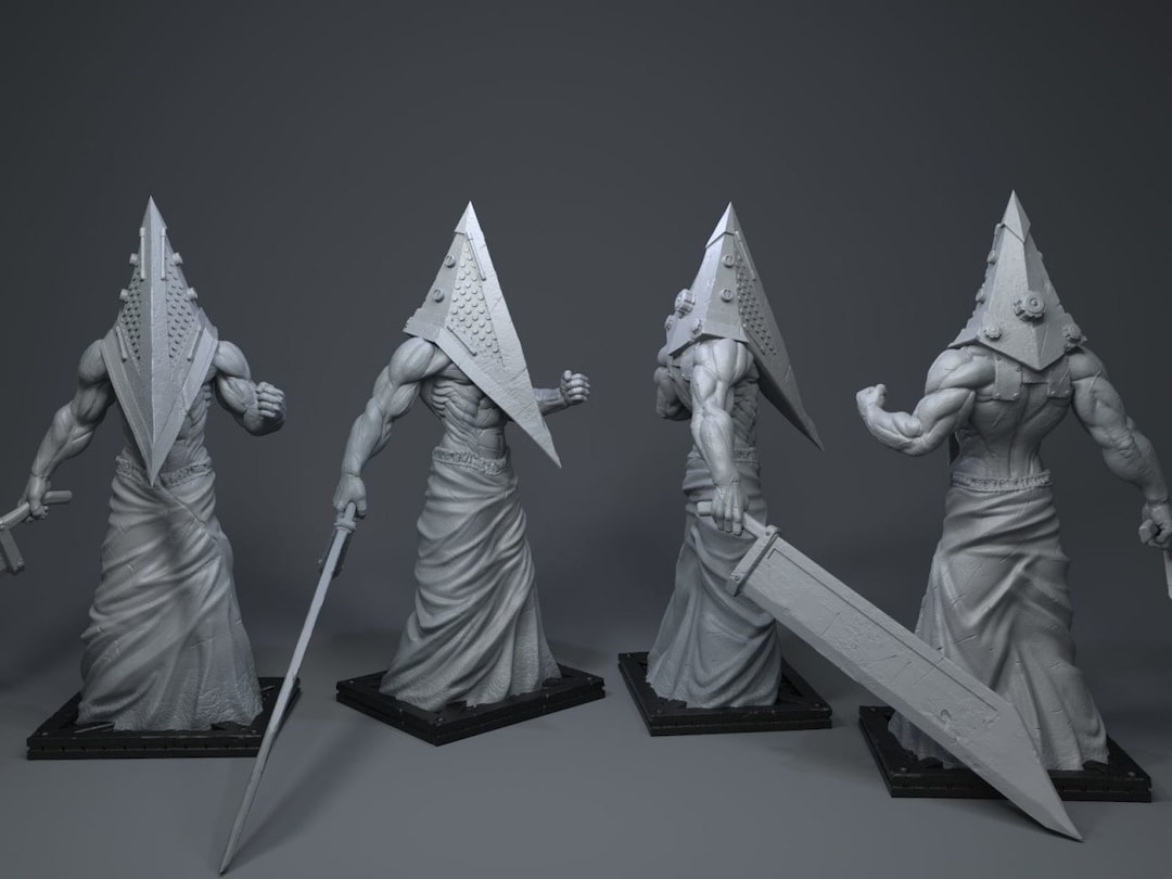 Pyramid Head - High Quality STL - 3D Digital Printing - STL File for 3D ...