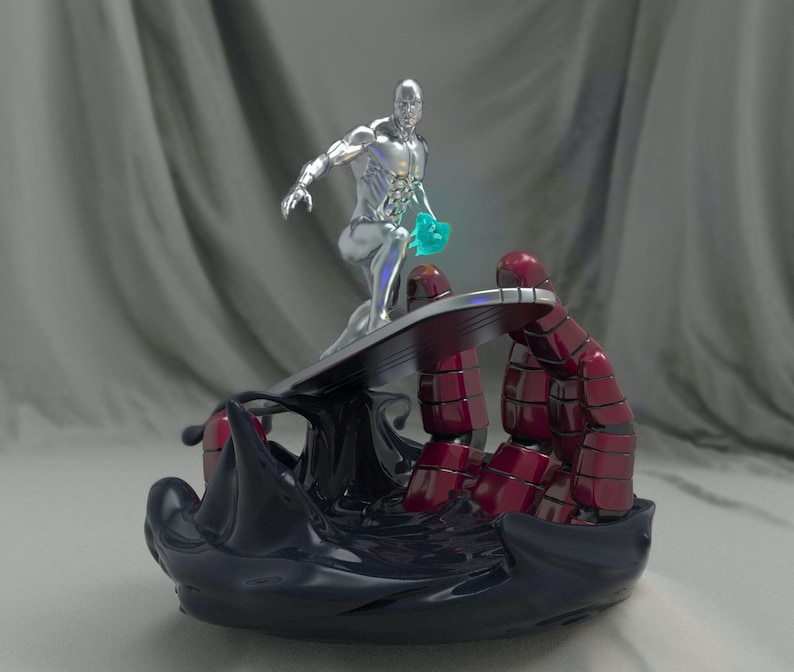 Silver Surfer - High Quality STL - 3D Digital Printing - STL File for ...