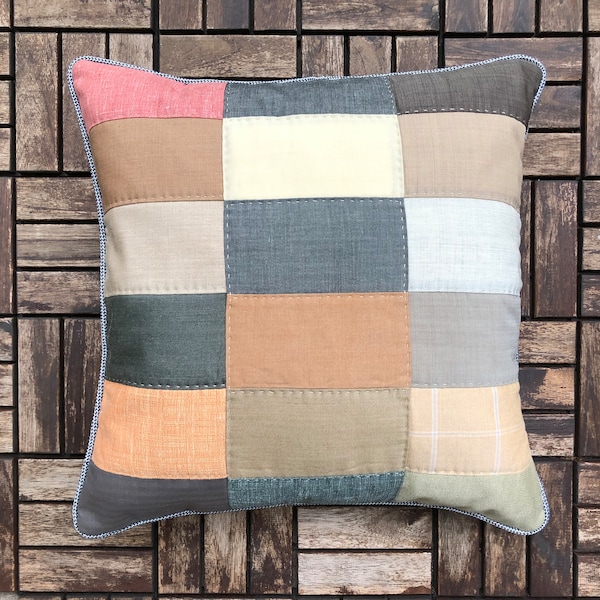 Patchwork Pillow - Etsy