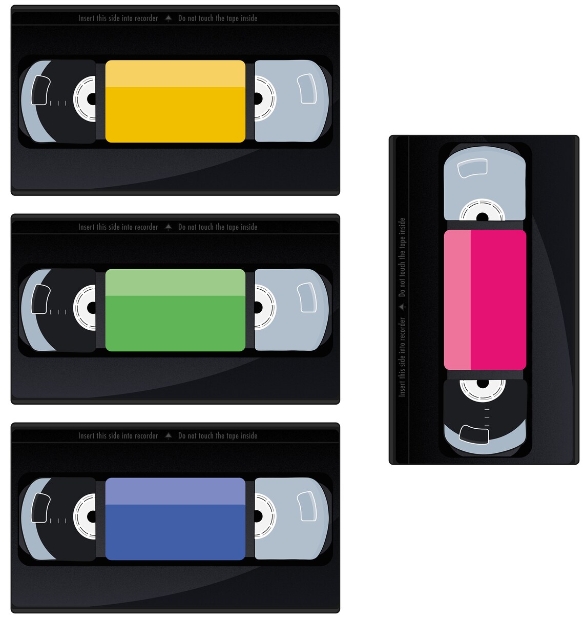 VHS Retro Illustration VHS Cassette Tape Png Jpg Ai Clipart, Vector ...