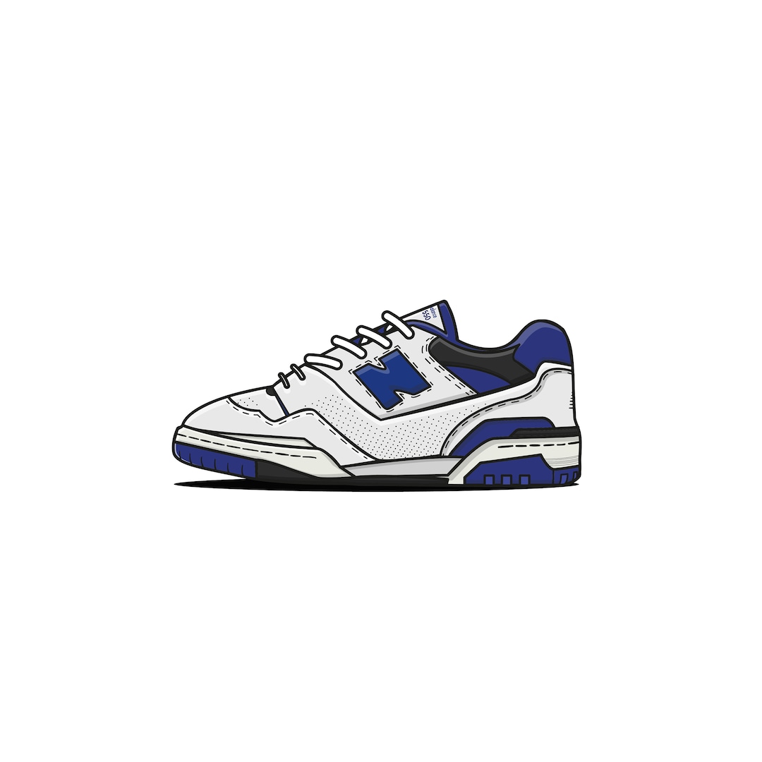 New Balance, NB500, Plotter File, New Balance SVG, Illustration, Vector ...