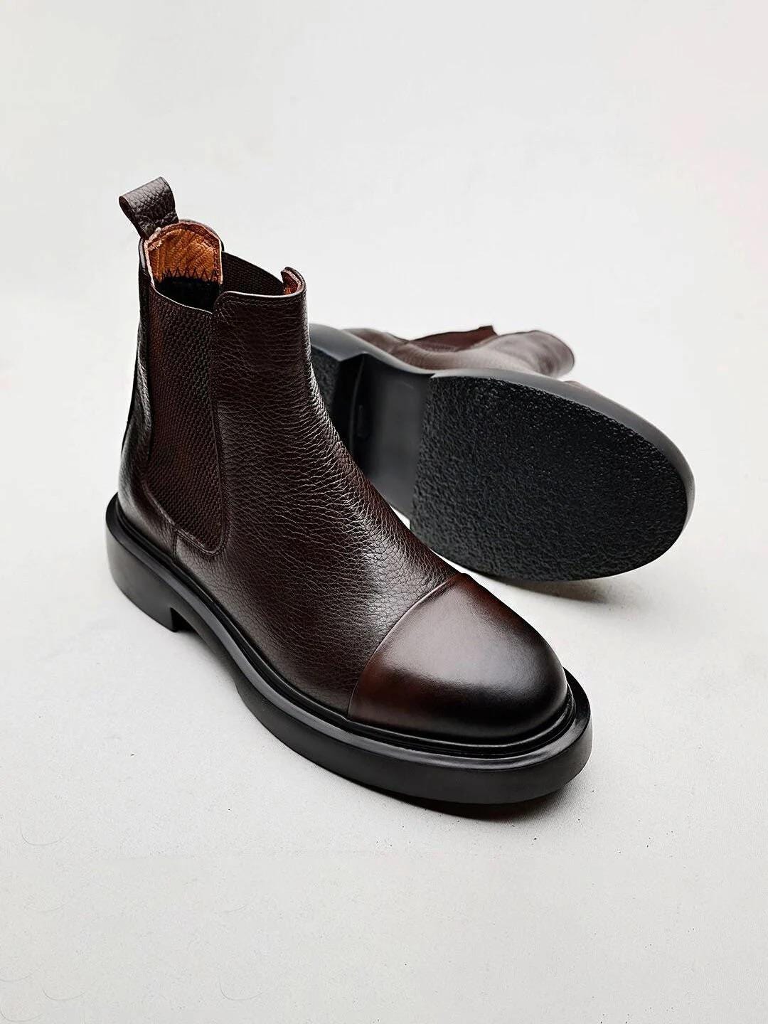Handmade Genuine Leather Men's Chelsea Boots - Sport Casual Style - Etsy