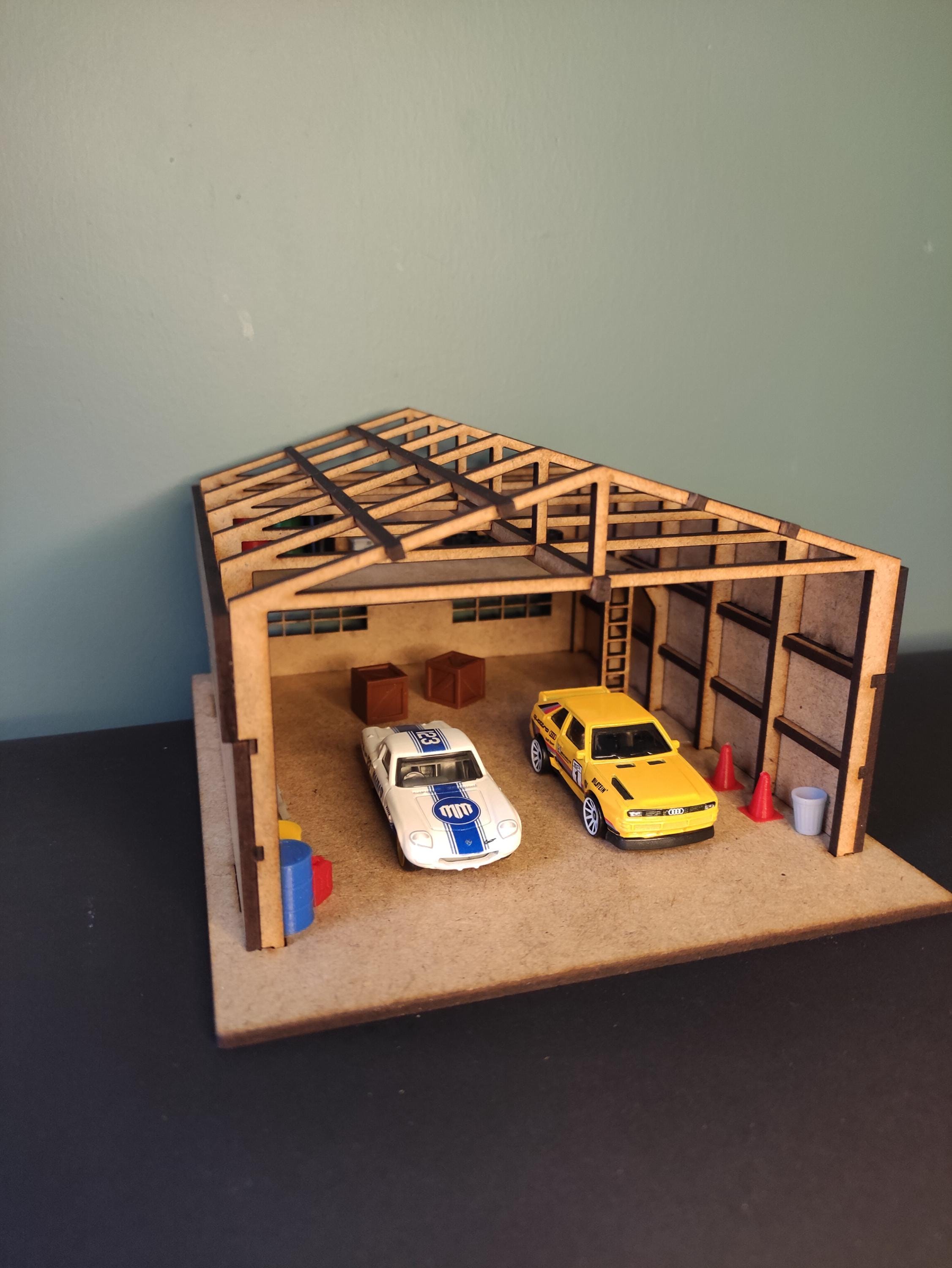 1/64 Scale Car Garage Model Diorama - Etsy