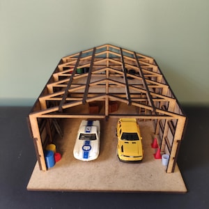 1/64 Scale Car Garage Model Diorama - Etsy