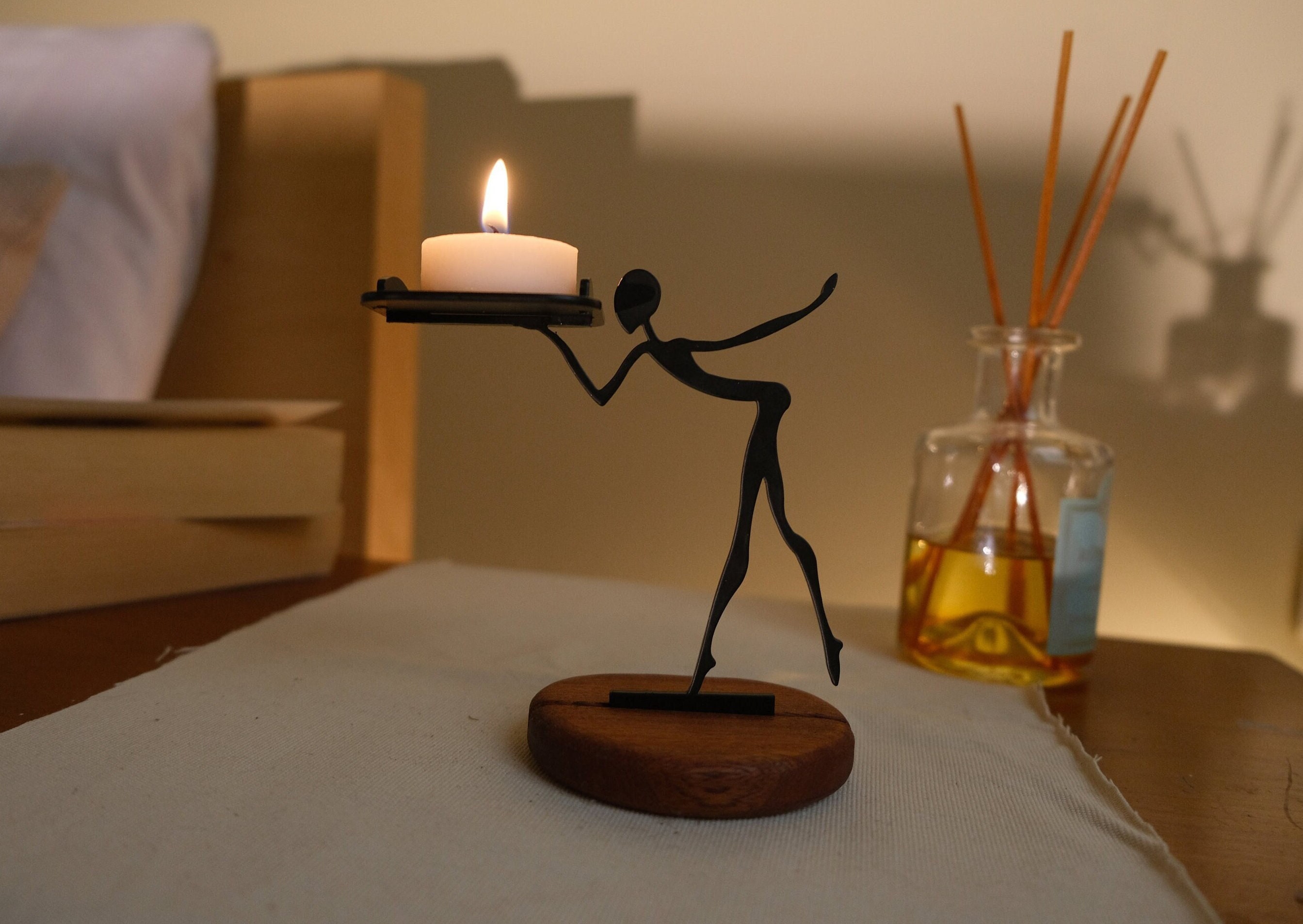 Alien Waiter Figurine Candle Holder Handmade Alien Candle - Etsy