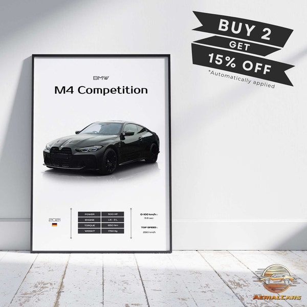 Bmw M4 Competition Wall Art - Etsy