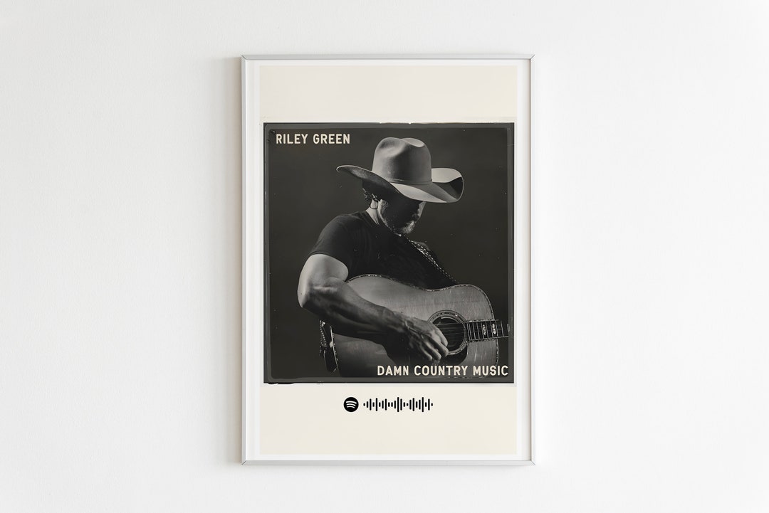 Riley Green Damn Country Music Album Poster / Album Cover - Etsy