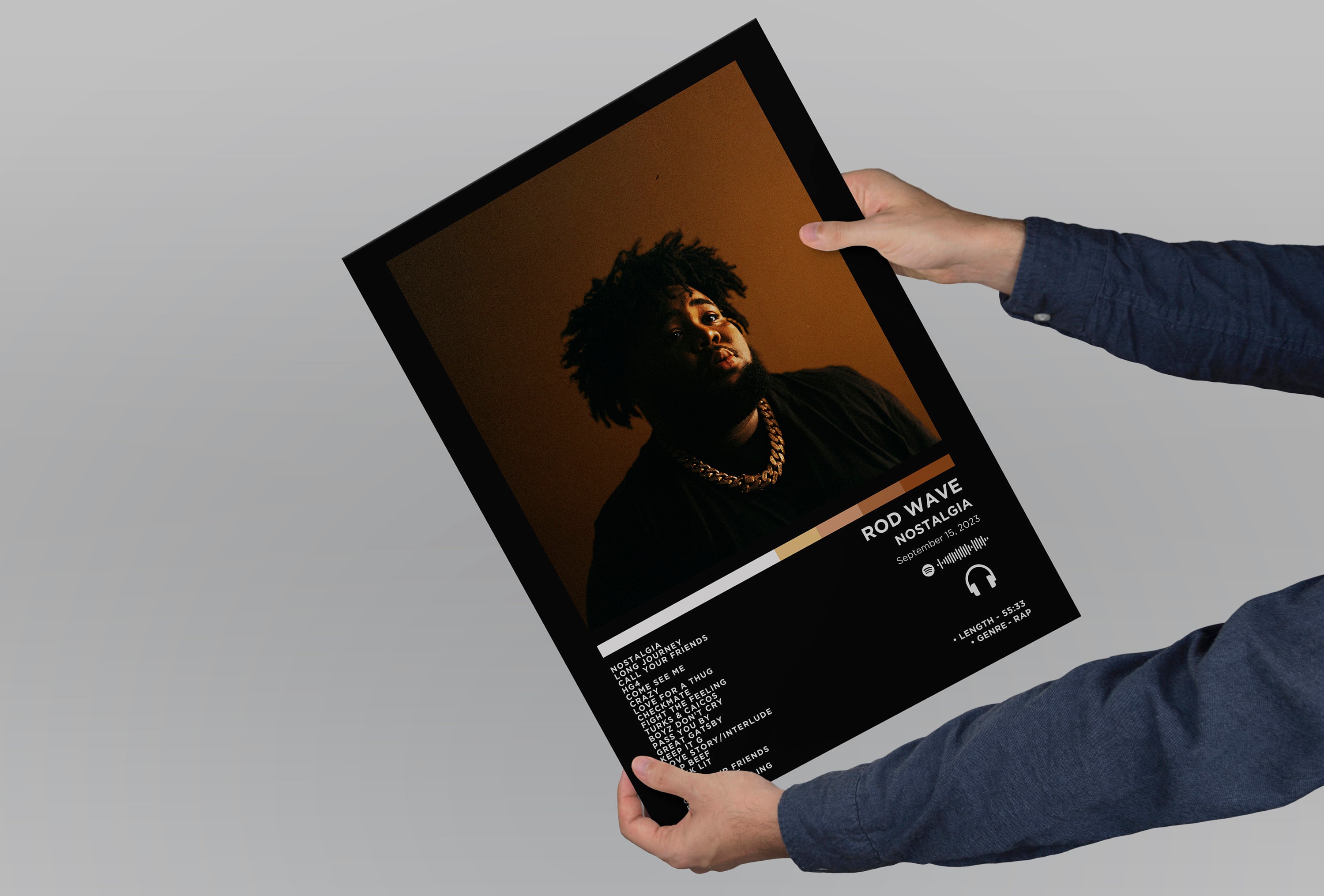 Rod Wave - Nostalgia Album Poster, Album Cover Poster Designed & Sold ...