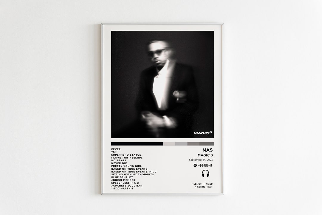 Nas Magic 3 Album Poster / Album Cover Poster / Music Gift / - Etsy