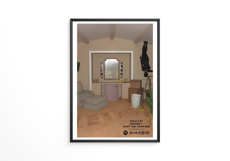 Doja Cat Demons Paint the Town Red Album Poster / Album - Etsy