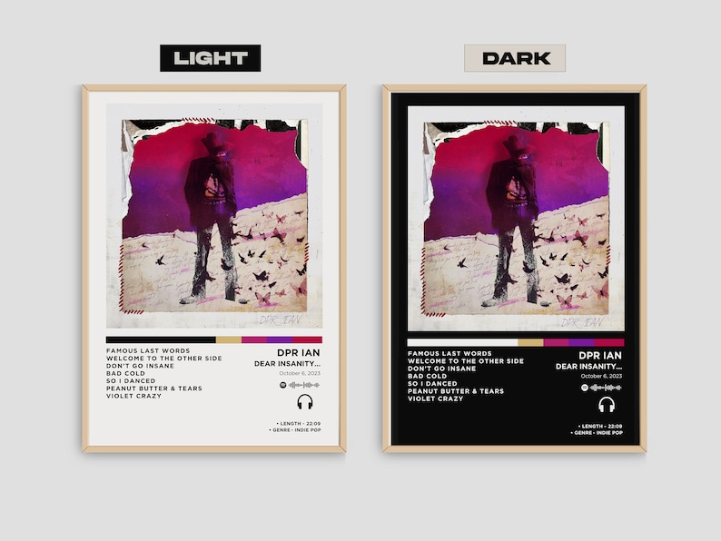 Dpr Ian Dear Insanity... Album Poster / Album Cover Poster / - Etsy