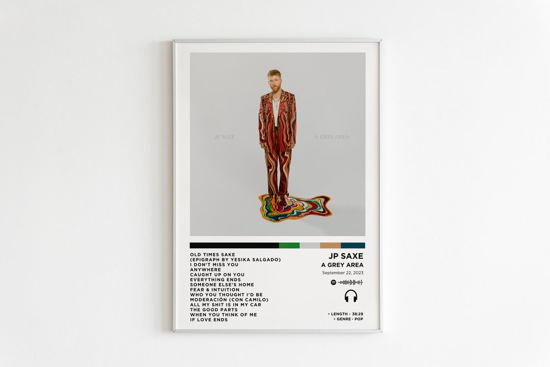 Jp Saxe A Grey Area Album Poster / Album Cover Poster / - Etsy