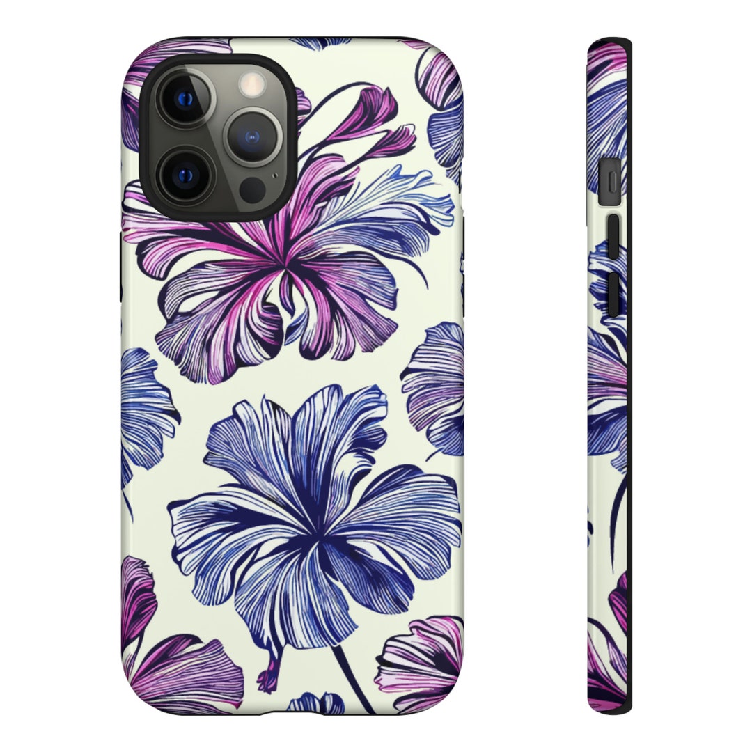 Apple iPhone 15 - iPhone 12 Pro Max - Hibiscus Floral Pattern Print ...