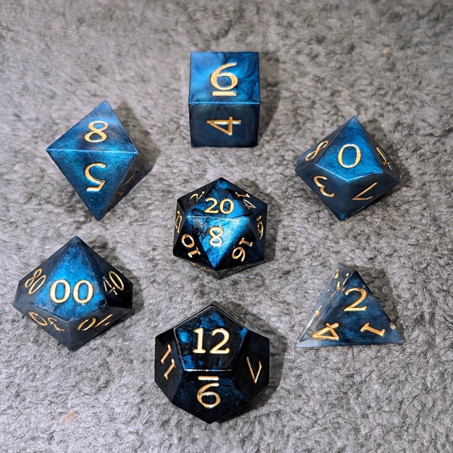 Dungeons and Dragons Full Dice Set Complete Dice Set - Etsy