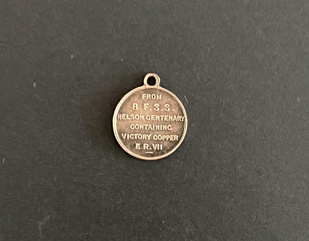 Vintage 1905 Victory Medal BFSS Nelson Centenary Contains Victory Cop ...