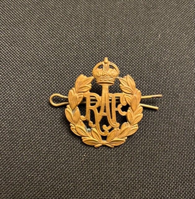 Antique WW1 Royal Air Force Cap Badge RAF All Brass 2 Lugs - Etsy