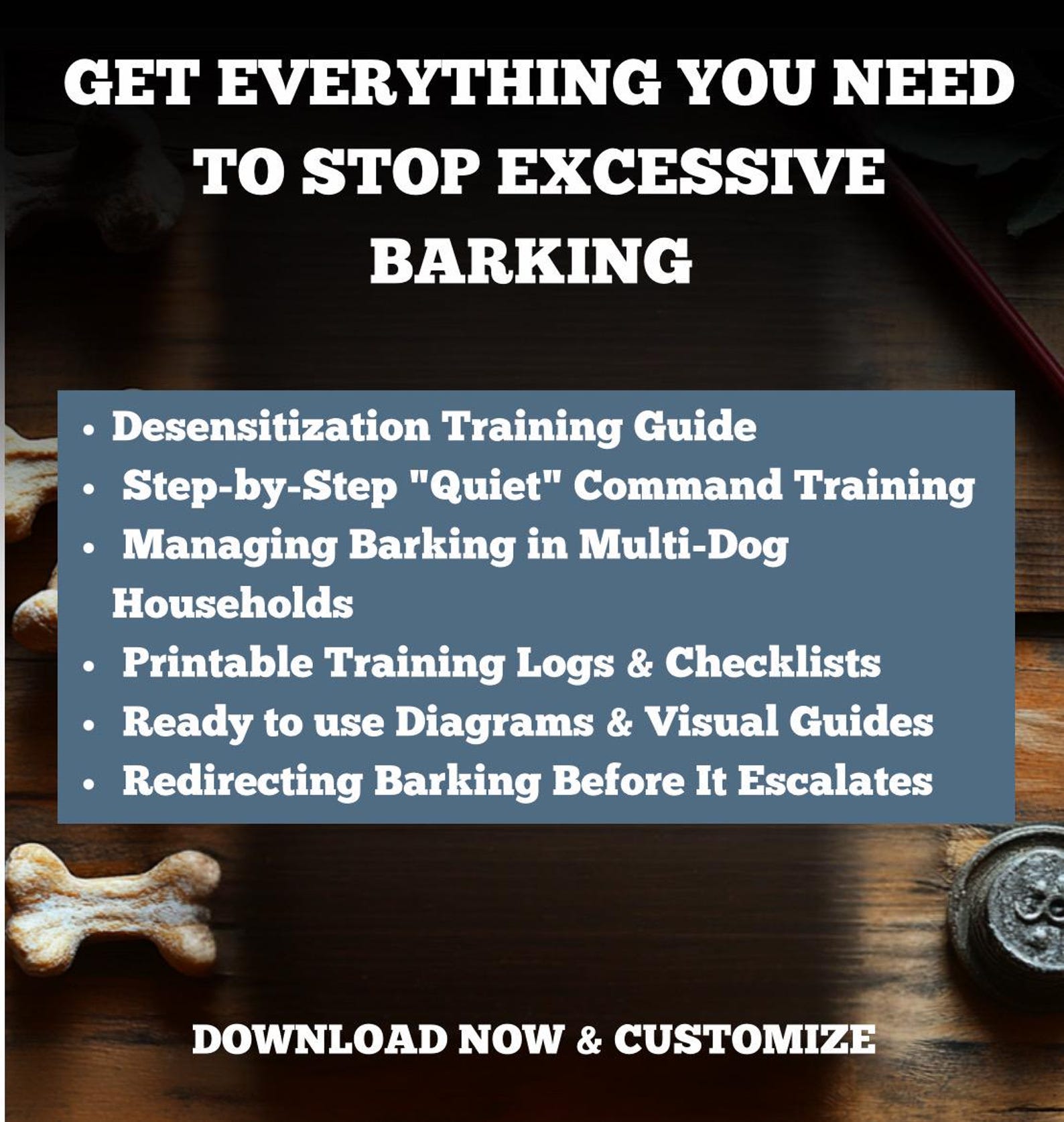 Stop Excessive Dog Barking,printable Dog Training Guide, Barking ...