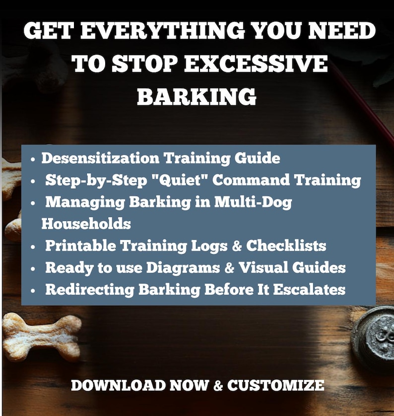 Stop Excessive Dog Barking,printable Dog Training Guide, Barking Solutions Pdf,teach Your Dog ...