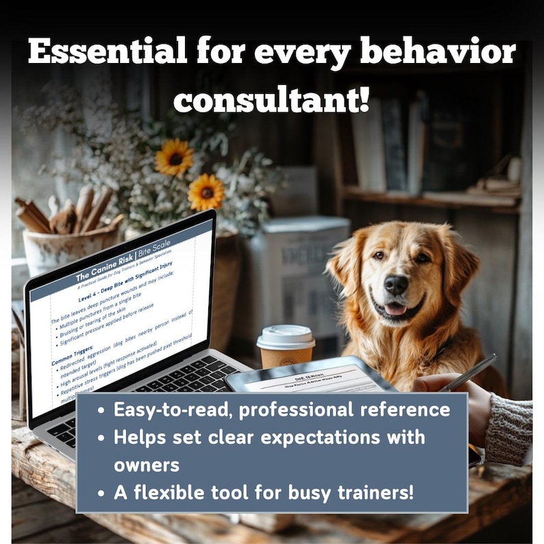 Dog Bite Risk Assessment, Trainer’s Guide, Printable Behavior ...