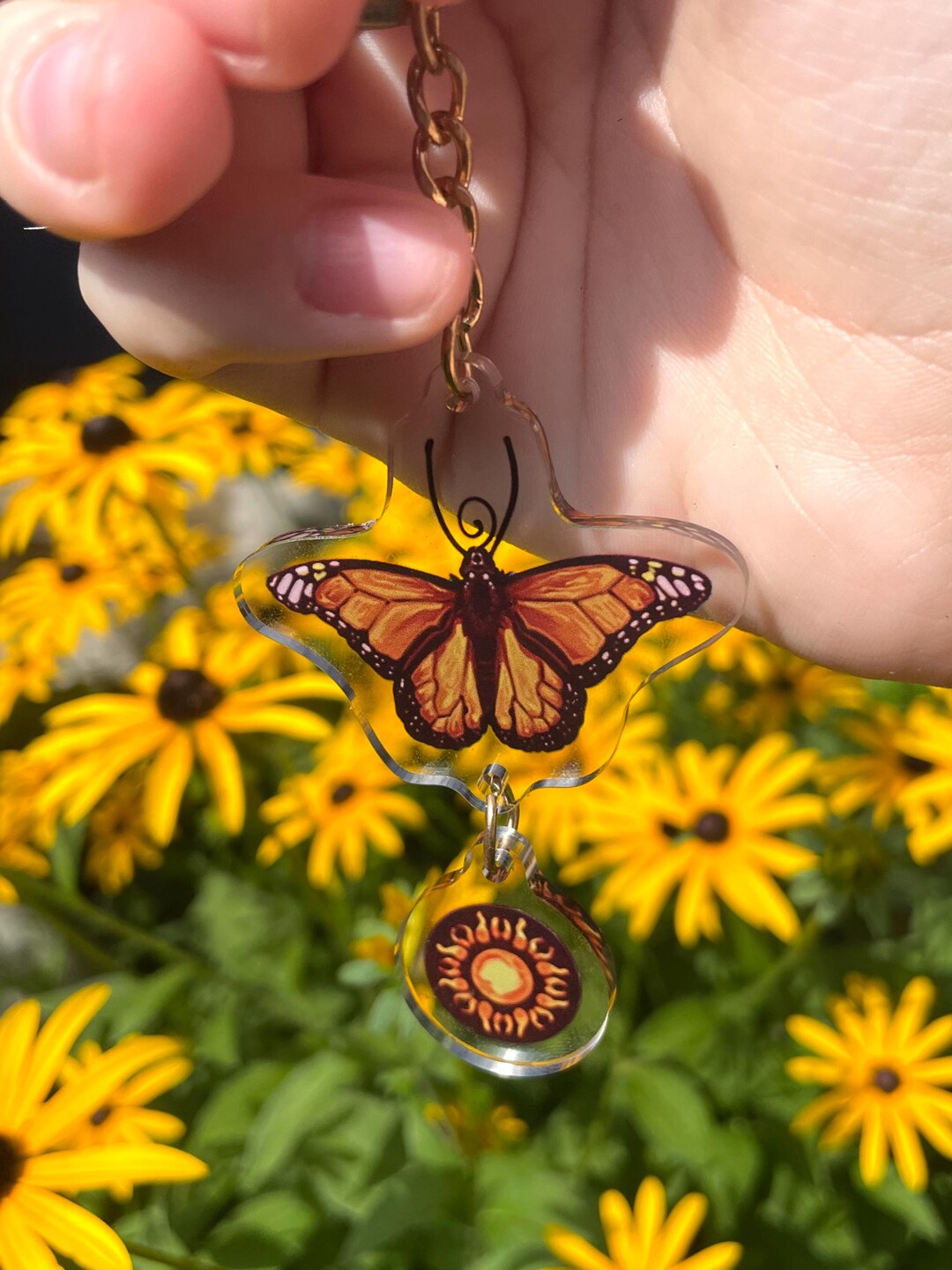 Monarch Butterfly Keychain - Etsy