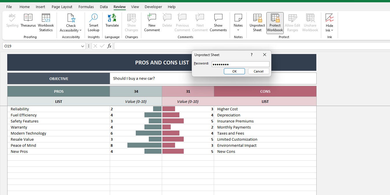 Pros and Cons List | Excel Template | Pros and Cons Chart | Pros Cons ... Pros and Cons List | Excel Template | Pros and Cons Chart | Pros Cons ...