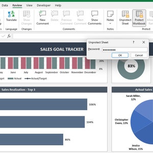 Sales Goal Tracker Excel Template: Sales Target, Salesman Tracking - Etsy
