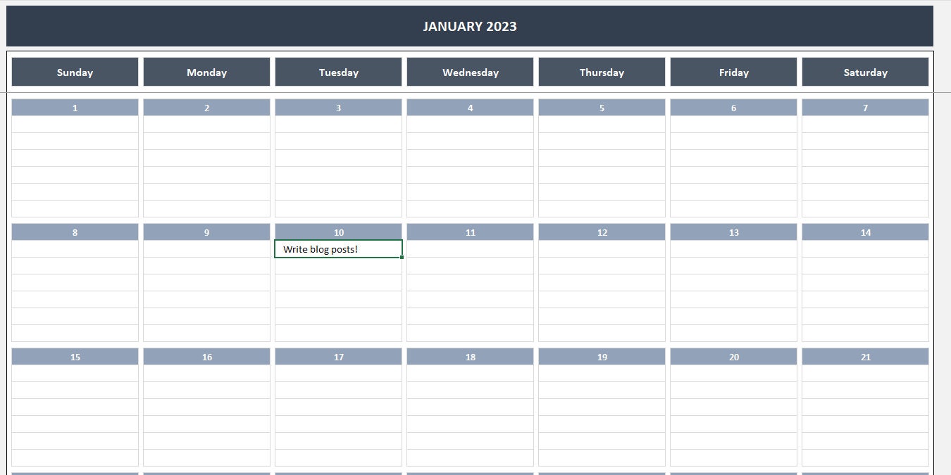 Dynamic Calendar Excel Template Calendar Template Blank Calendar ... Dynamic Calendar Excel Template Calendar Template Blank Calendar ...