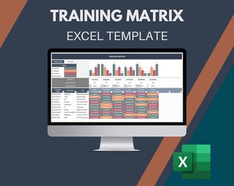 Employee Training Excel Template Training Matrix Skills Matrix Training ...