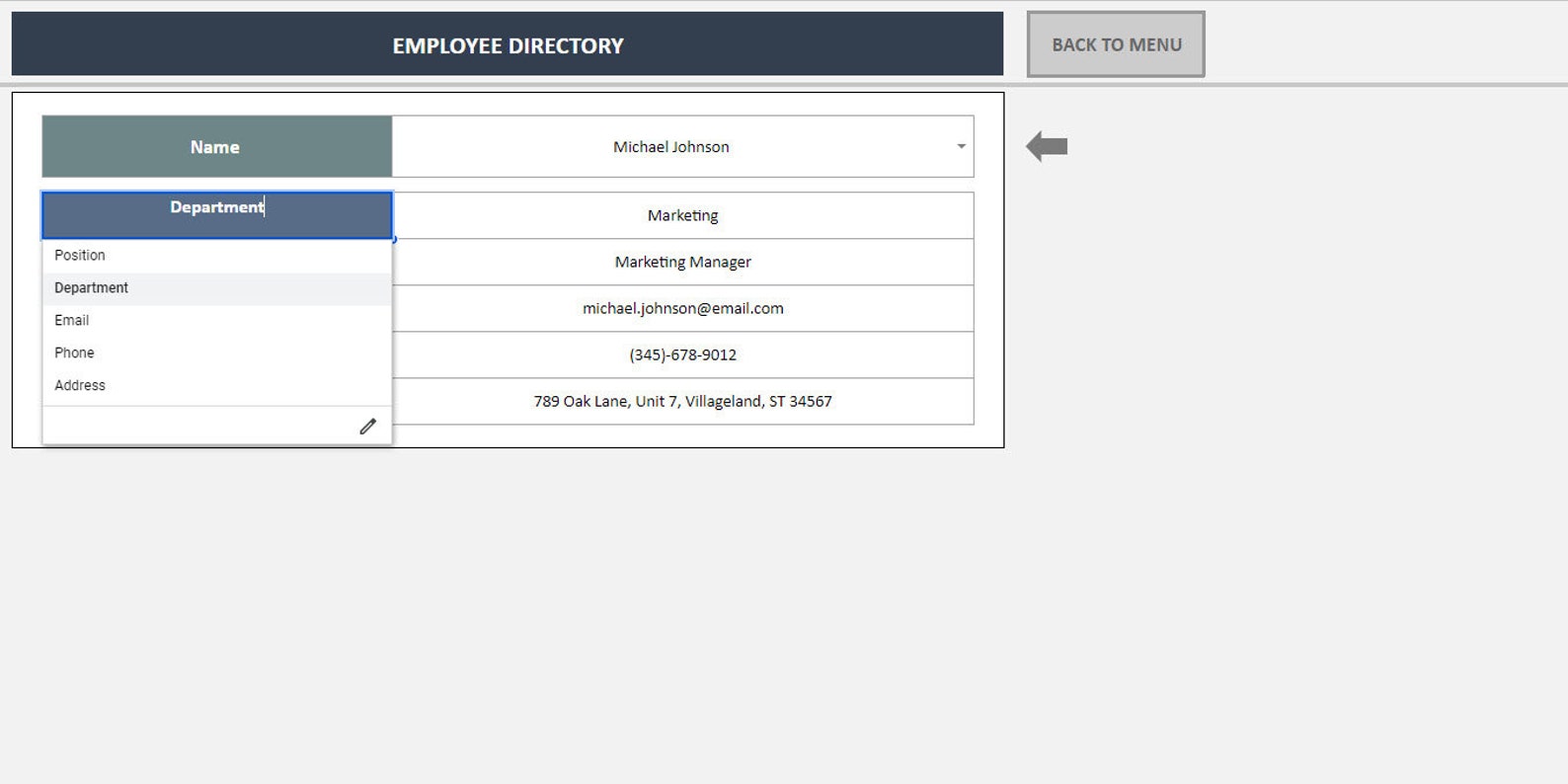 Employee Directory | Google Sheets Template | HR Directory | Employee List | Staff Directory ...