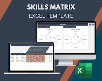 Skills Matrix Excel Template Skills Gap Analysis Excel Tool for HR Team ...