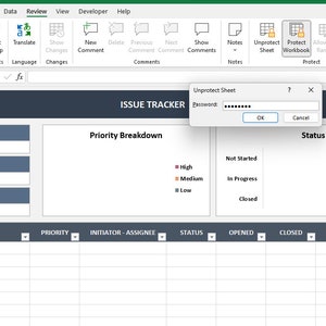 Issue Tracker Excel Template: Project Problem Log (digital Download) - Etsy