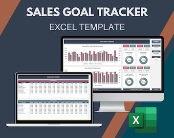 Sales Goal Tracker | Excel Template | Salesman Target Tracker | Sales ...