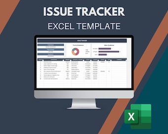 Issue Tracker Template Excel Spreadsheets Track Project - Etsy