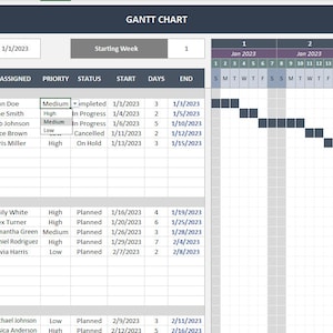 Gantt Chart Excel Template WBS Gantt Chart Gantt Chart Maker Gantt ...