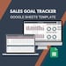 Sales Goal Tracker | Google Sheets Template | Sales Goal Tracking ...